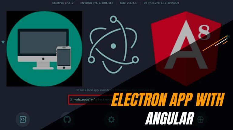 Building a Desktop App with Angular and Electron